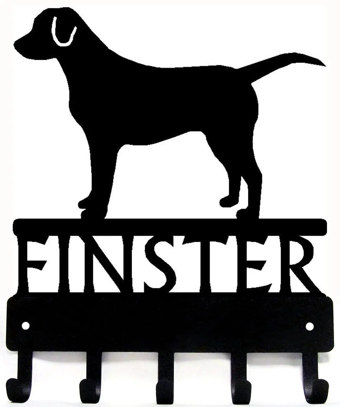 Veteran Made 🇺🇸 Labrador Retriever Personalized Name Dog Key Rack/ Lea ...